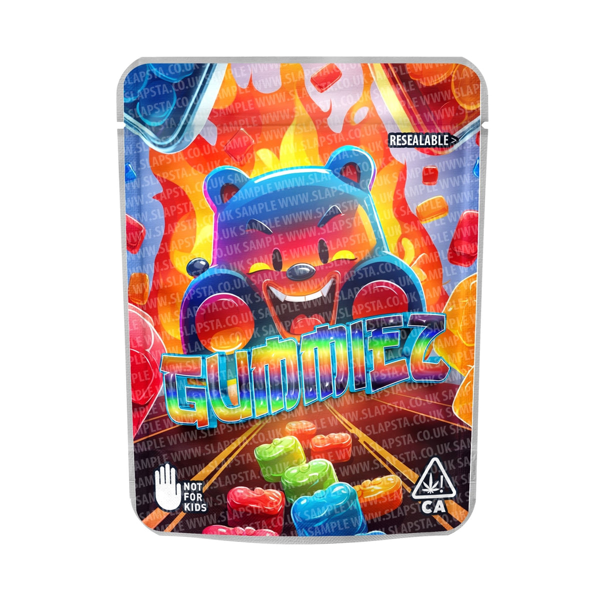 SLAPSTA - Gummiez Mylar Pouches Pre-Labeled
