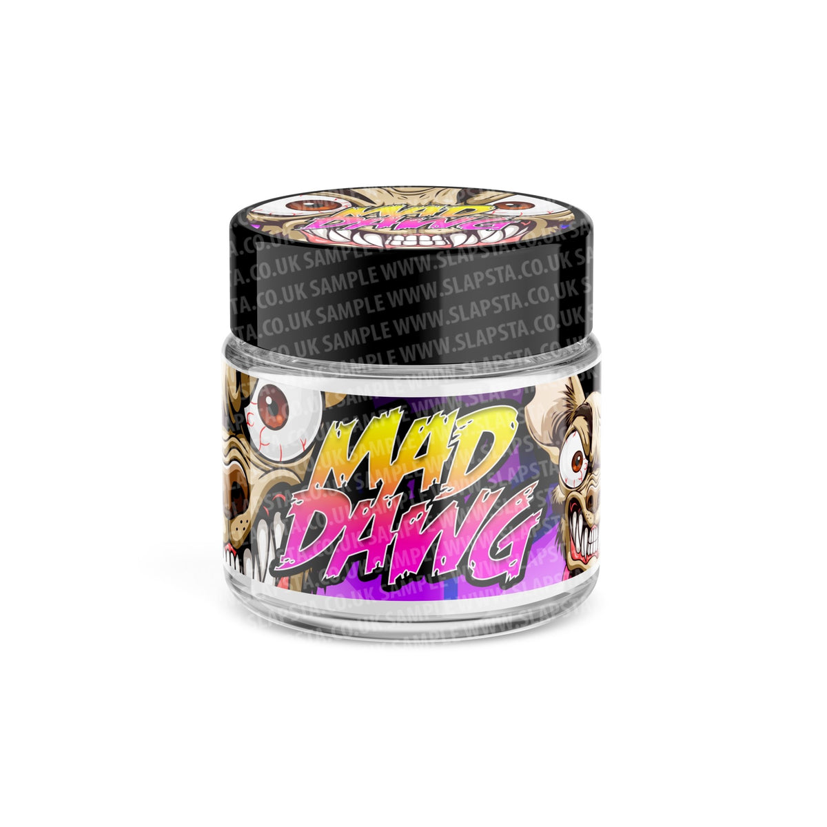 SLAPSTA - Mad Dawg Glass Jars Pre-Labeled