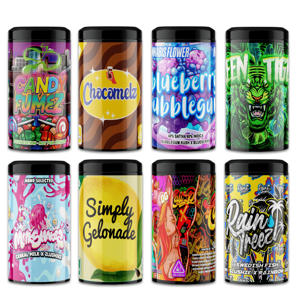 Custom UV Miron Jars | SLAPSTA