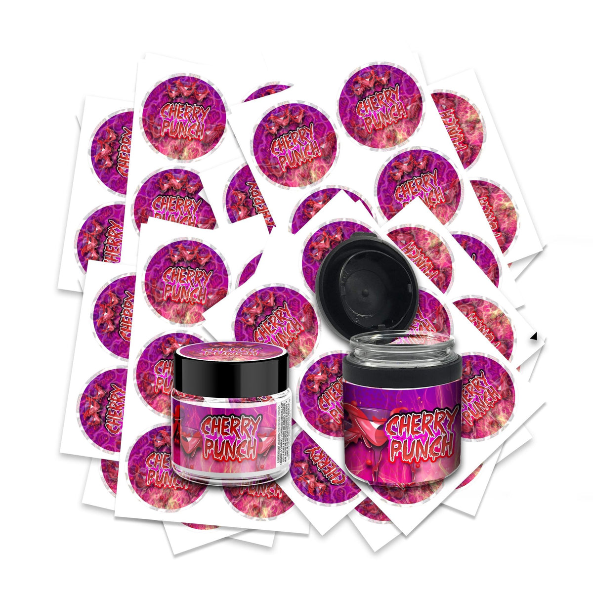 Glass Jar / Tamper Pot Strain Labels | SLAPSTA