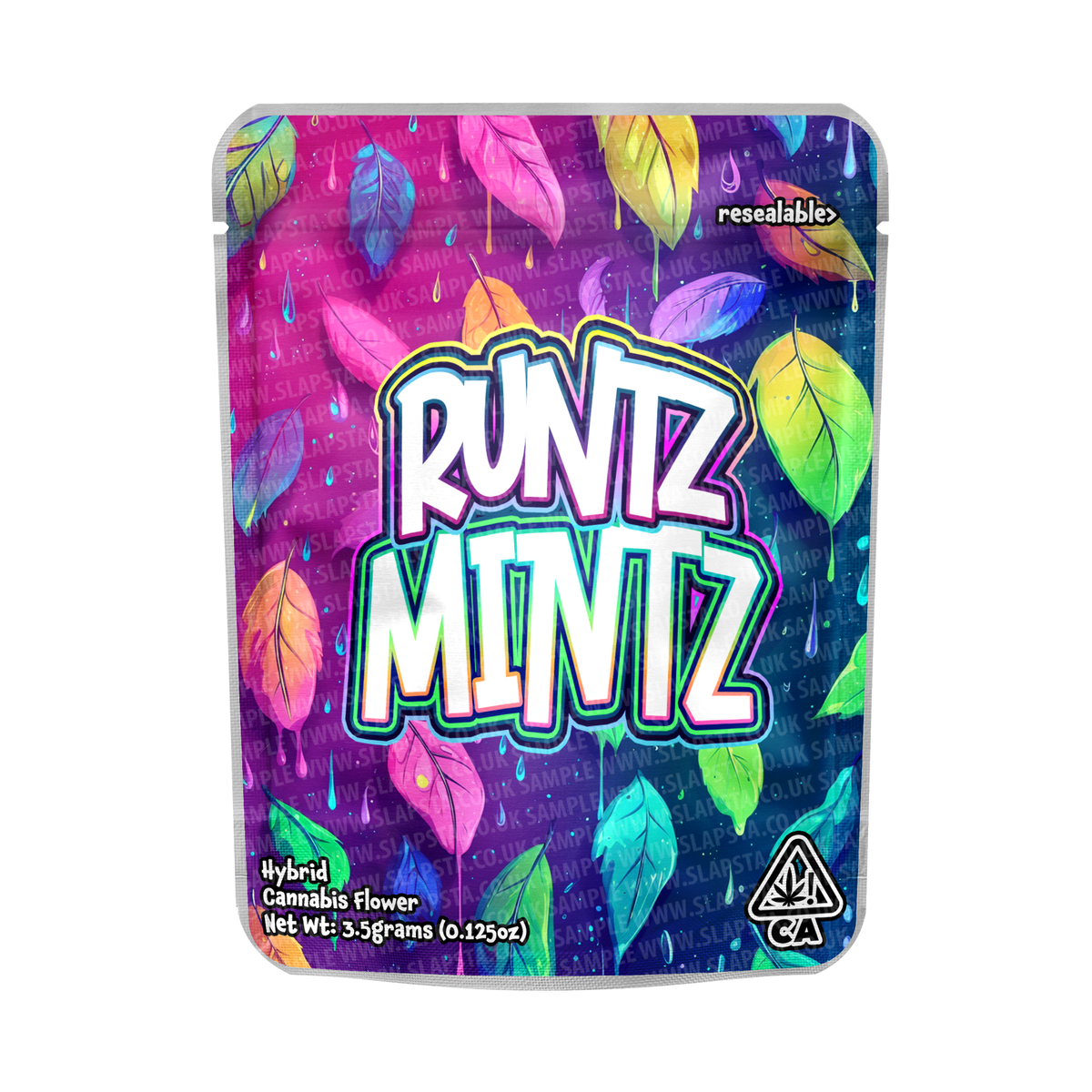 SLAPSTA - Runtz Mintz Mylar Pouches Pre-Labeled