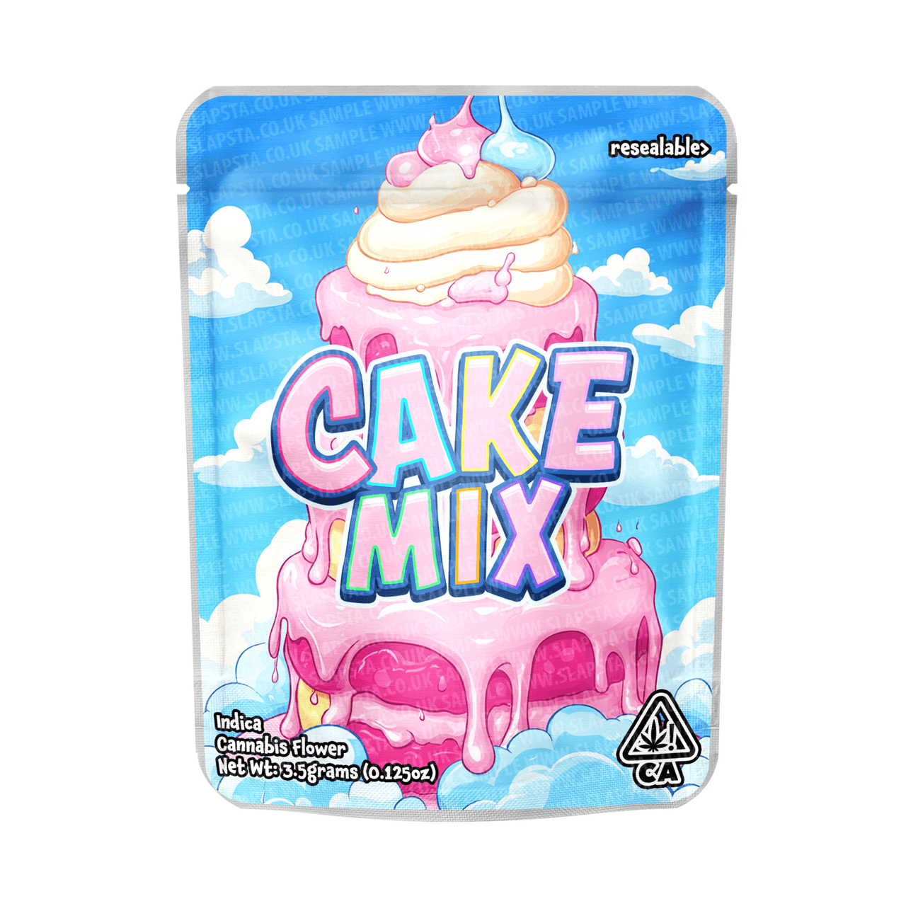 Cake Mix Mylar Pouches Pre-Labeled – SLAPSTA