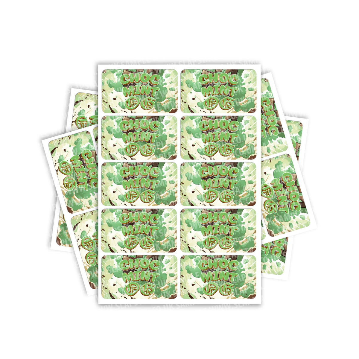 SLAPSTA - Choc Mint OG Rectangle / Pre-Roll Labels
