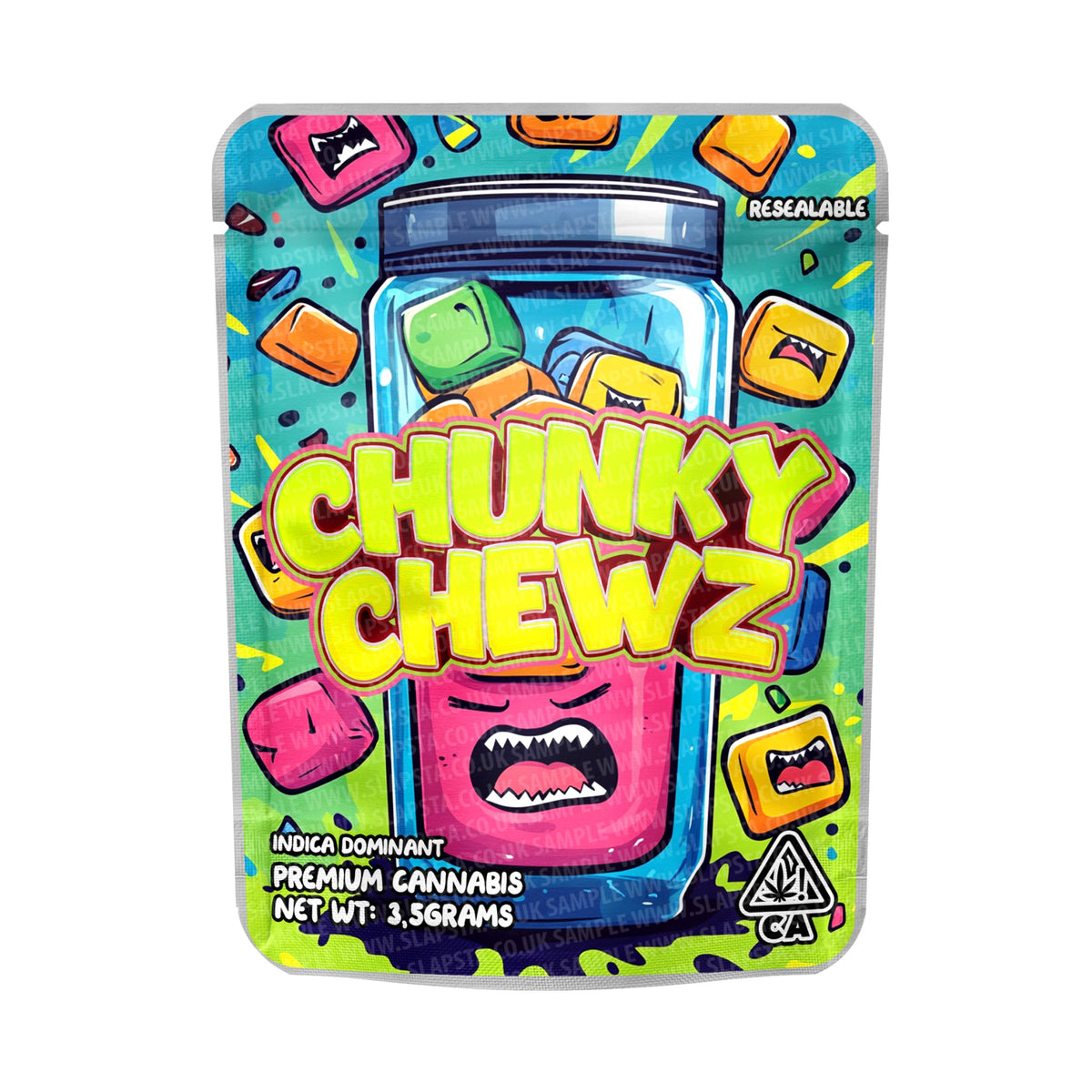 SLAPSTA - Chunky Chews Mylar Pouches Pre-Labeled