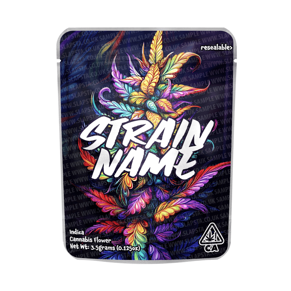SLAPSTA - Editable Strain Mylar Pouches Pre-Labeled