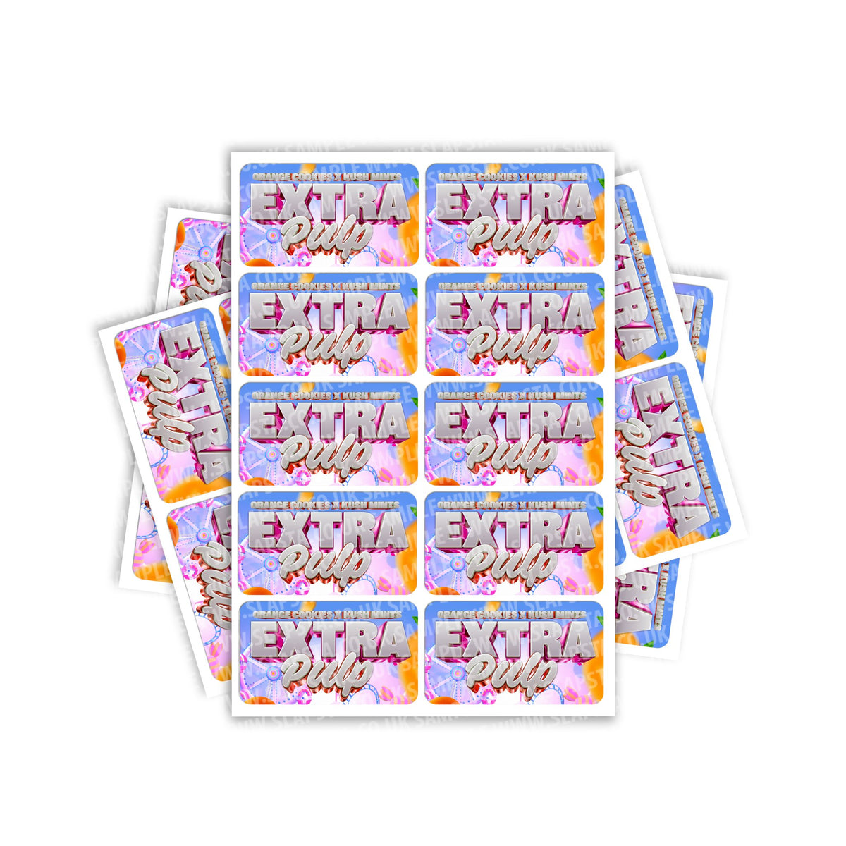 SLAPSTA - Extra Pulp Rectangle / Pre-Roll Labels