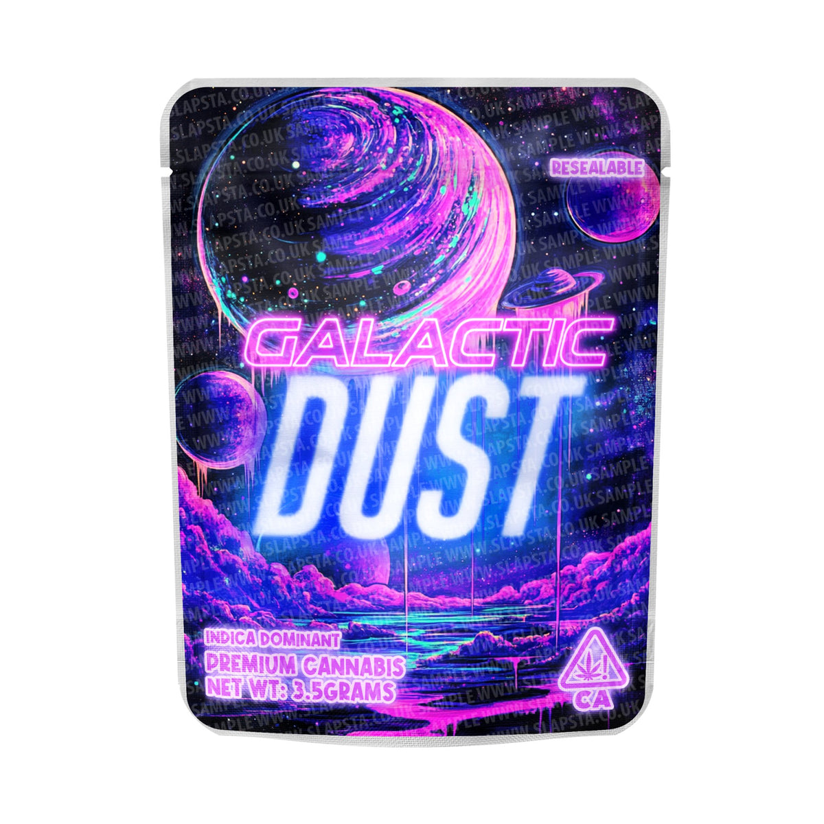 SLAPSTA -Galactic Dust Mylar Pouches Pre-Labeled