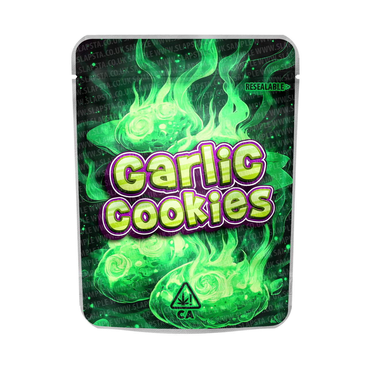 SLAPSTA - Garlic Cookies Mylar Pouches Pre-Labeled