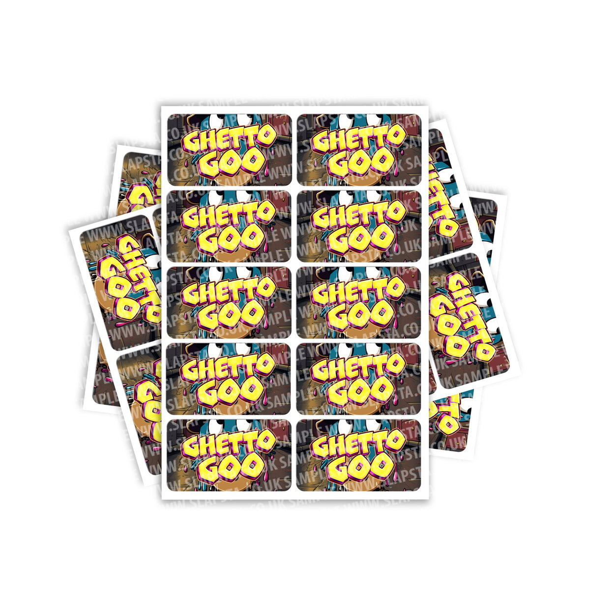 SLAPSTA - Ghetto Goo Rectangle / Pre-Roll Labels