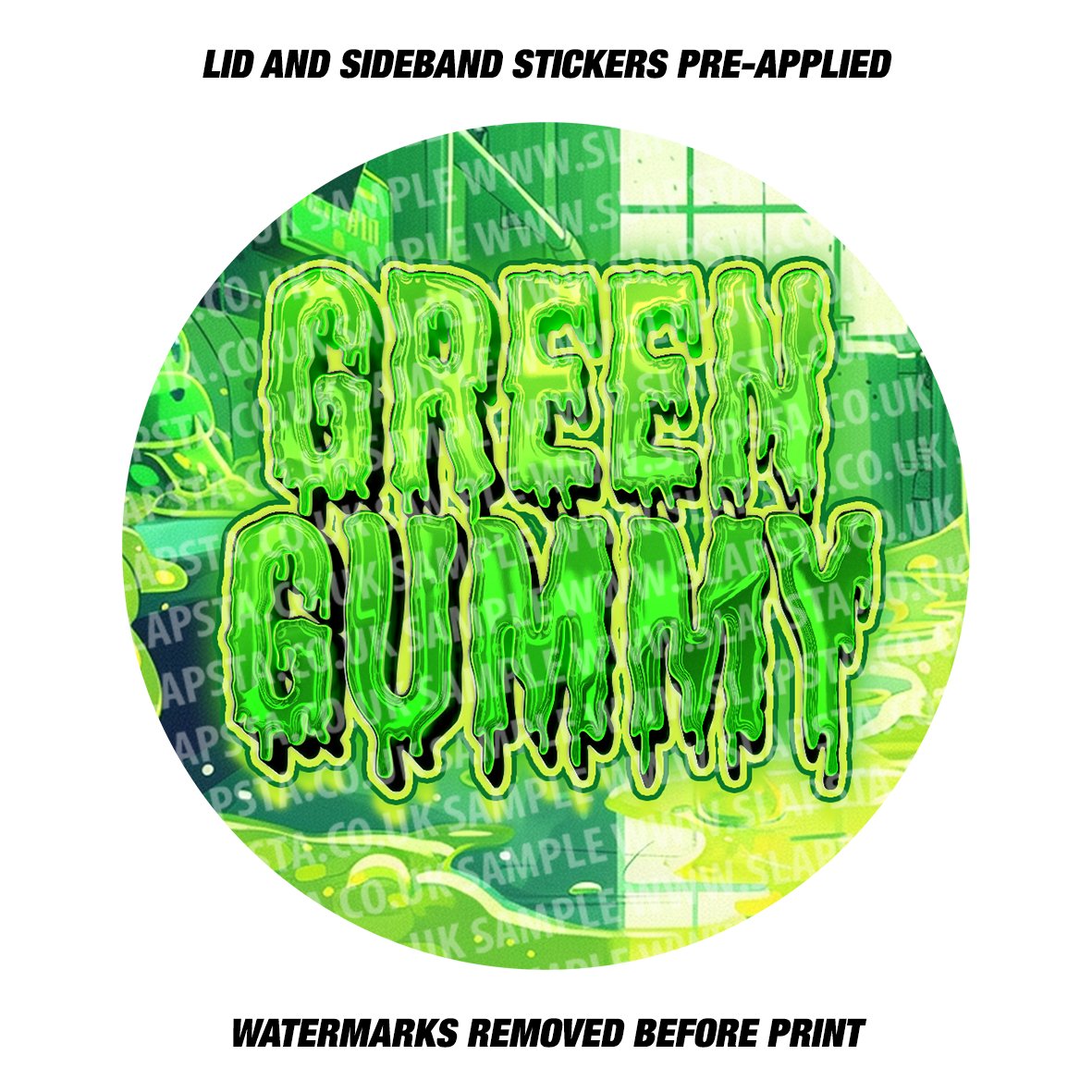 Green Gummy UV Strain Storage Jars | SLAPSTA