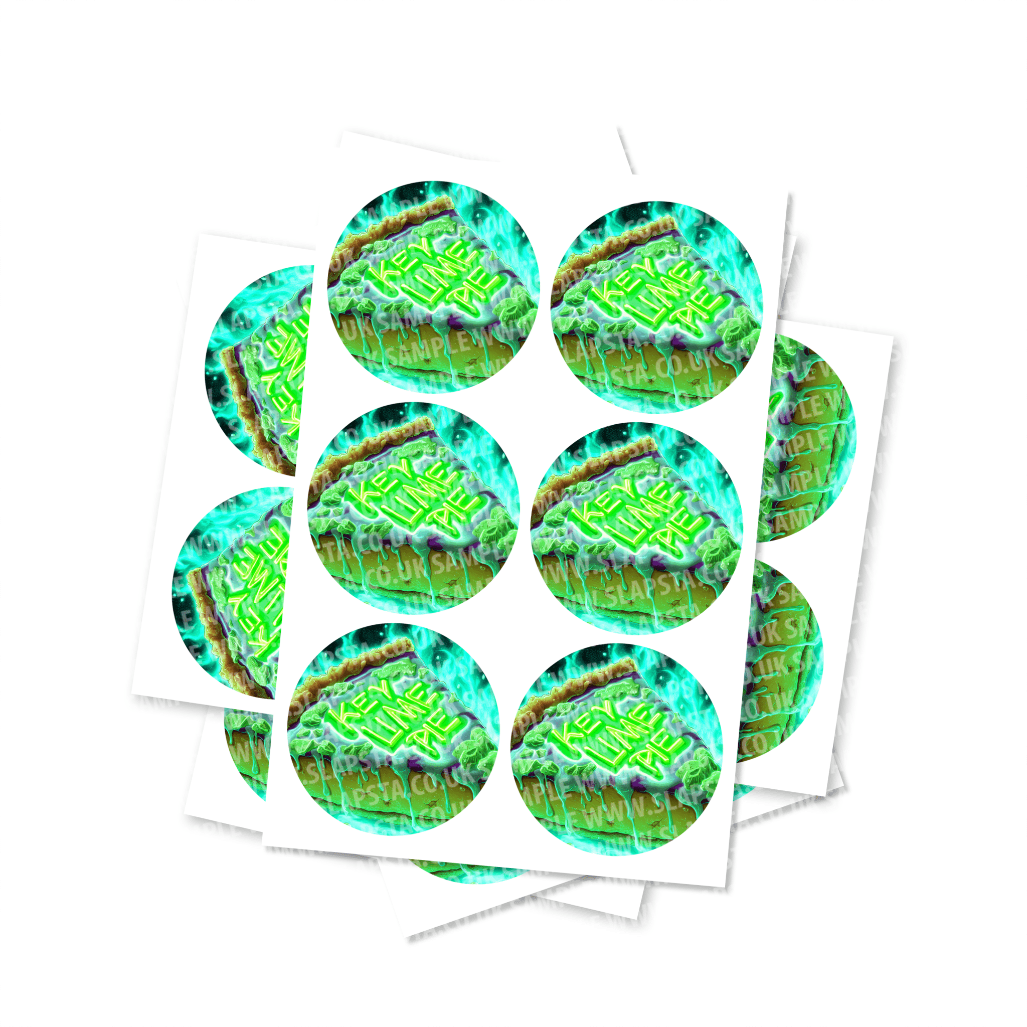 SLAPSTA - Key Lime Pie Circular Stickers