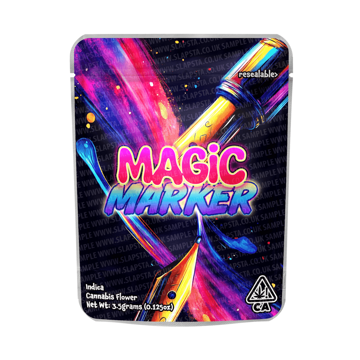 SLAPSTA - Magic Marker Mylar Pouches Pre-Labeled