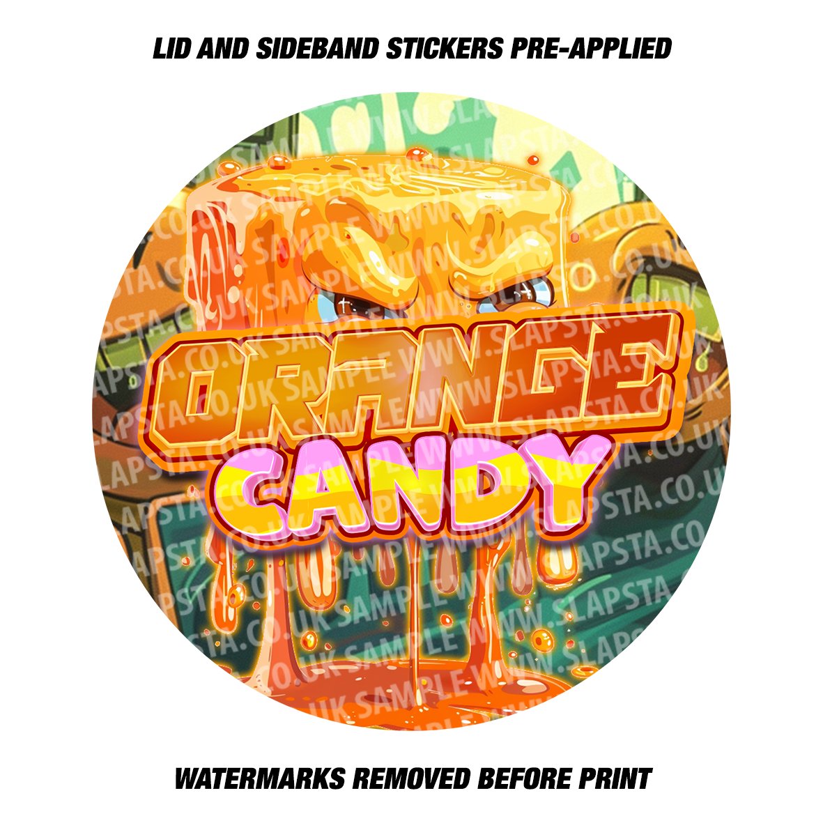 Orange Candy UV Strain Storage Jars | SLAPSTA