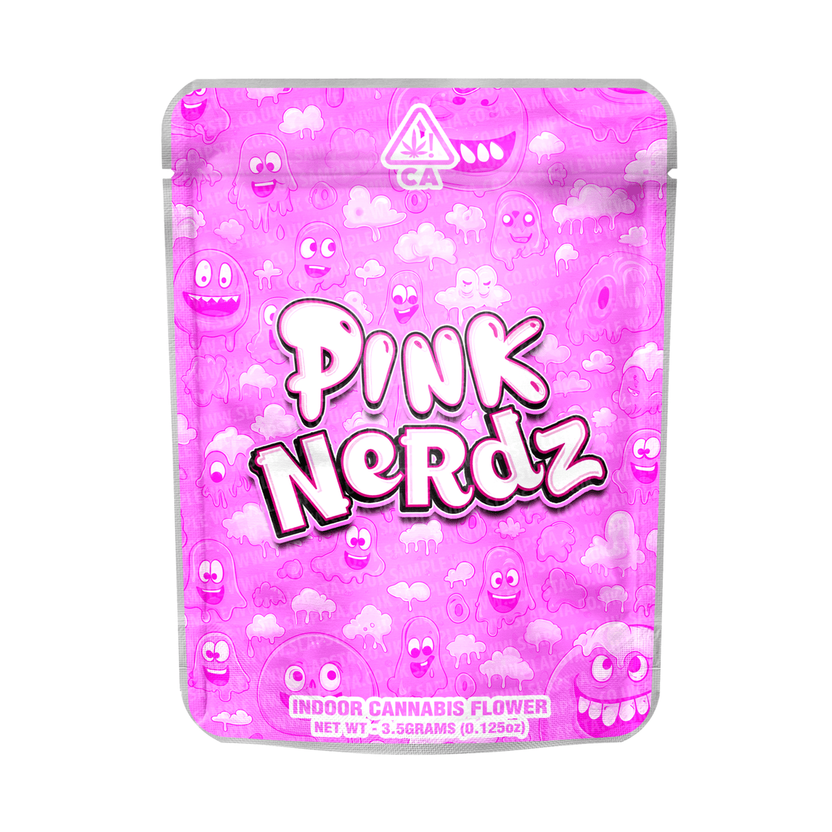 Pink Nerdz Mylar Pouches Pre-Labeled | SLAPSTA