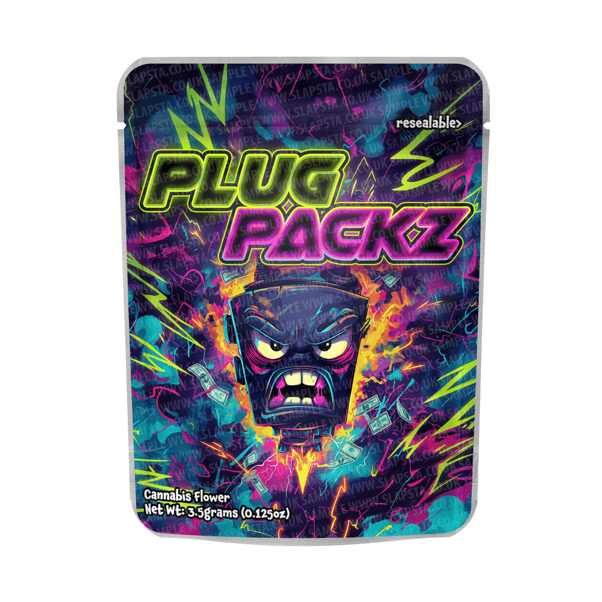 Plug Packz Mylar Pouches Pre-Labeled | SLAPSTA