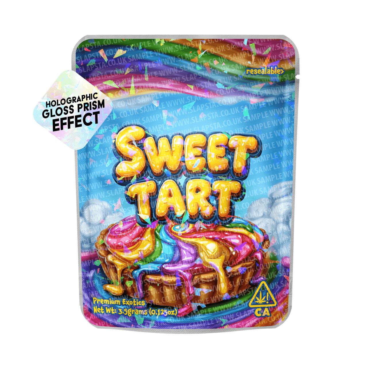Sweet Tart Mylar Packs | Premium Holographic Bags – SLAPSTA