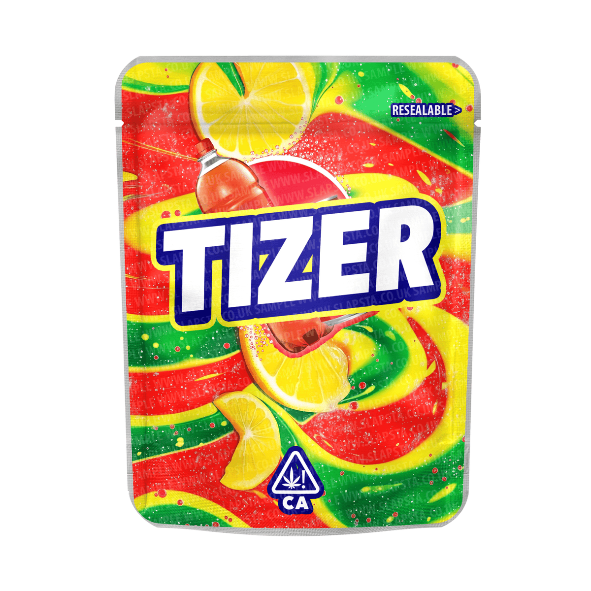 Tizer Mylar Pouches Pre-Labeled | SLAPSTA