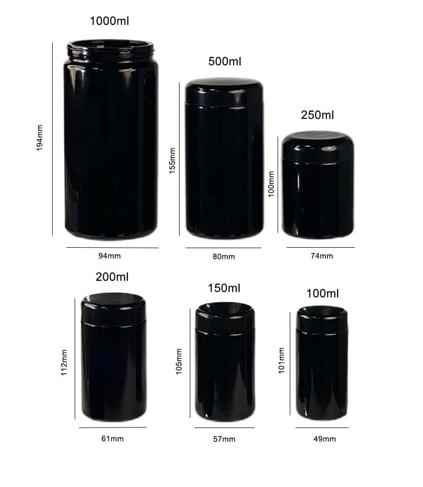 UV Miron Glass Jars 500ml (Pre-Order) | SLAPSTA