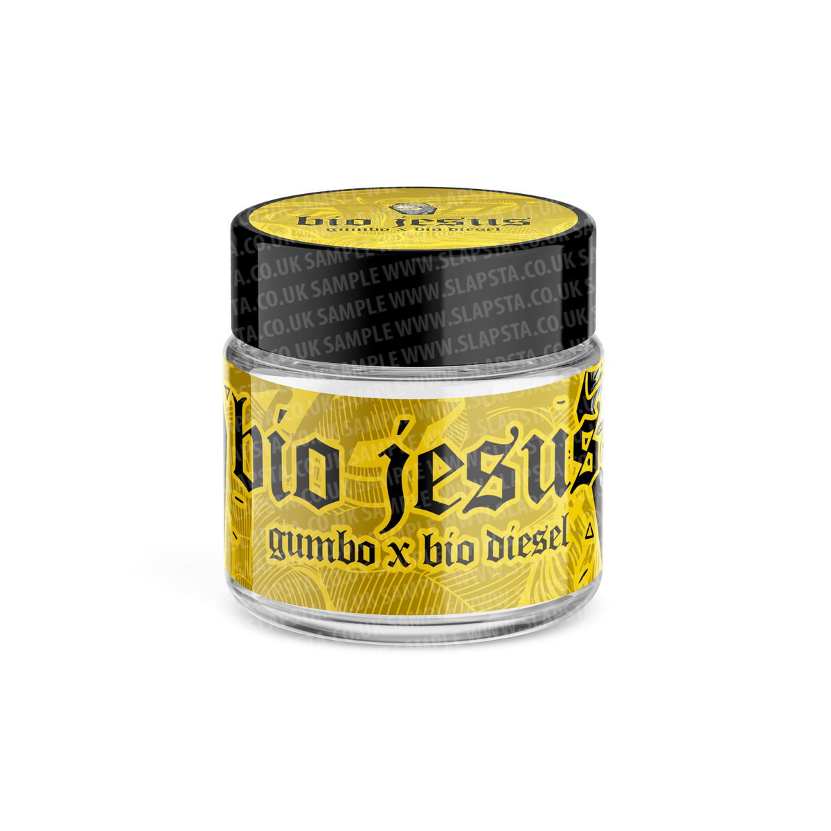 SLAPSTA - Bio Jesus Glass Jars Pre-Labeled