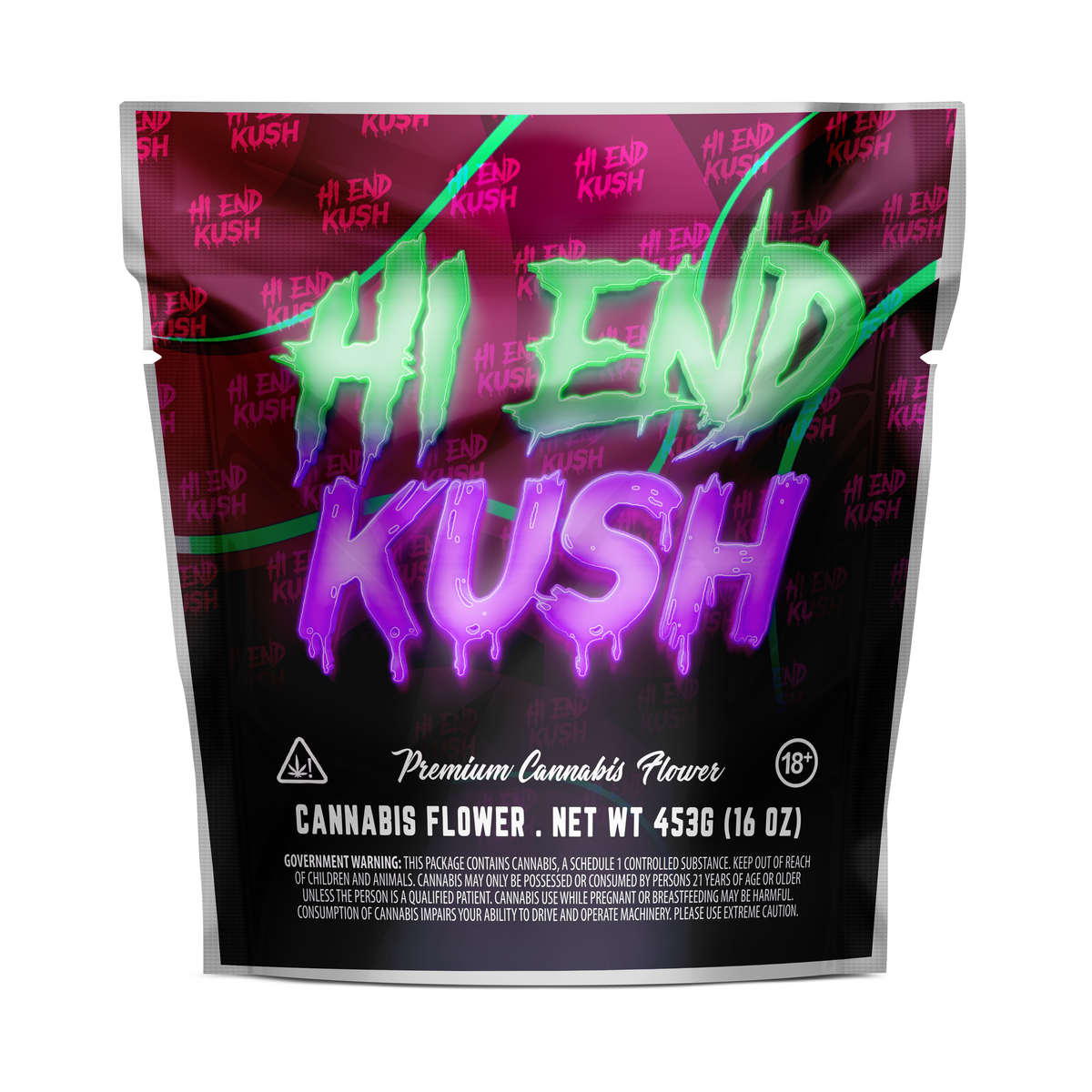 Custom 1 Pound (lb) Mylar Sticker Bags | SLAPSTA