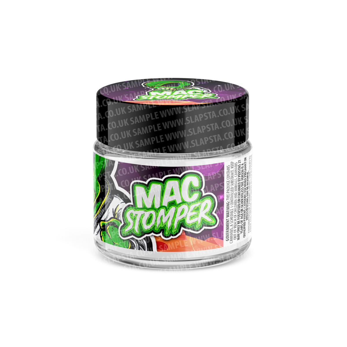 SLAPSTA - MAC Stomper Glass Jars Pre-Labeled
