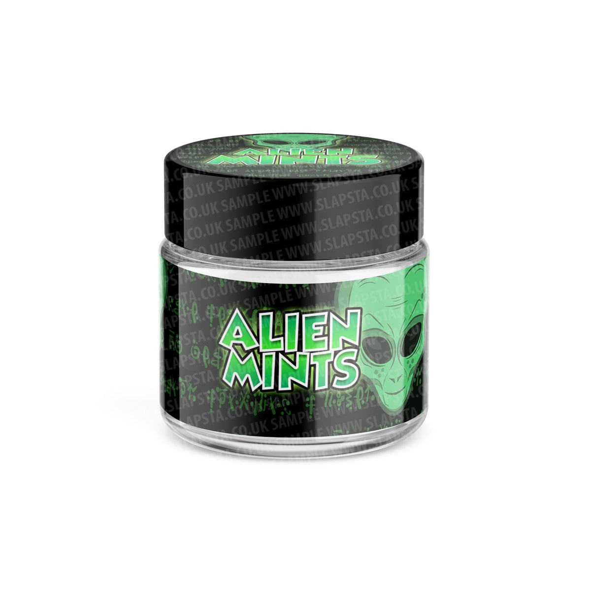 SLAPSTA - Alien Mints Glass Jars Pre-Labeled