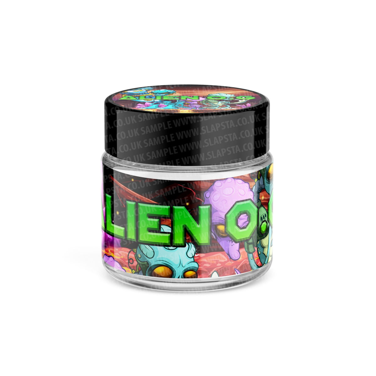 SLAPSTA - Alien OG Glass Jars Pre-Labeled