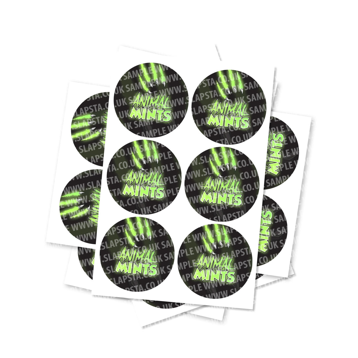 SLAPSTA - Animal Mints Circular Stickers