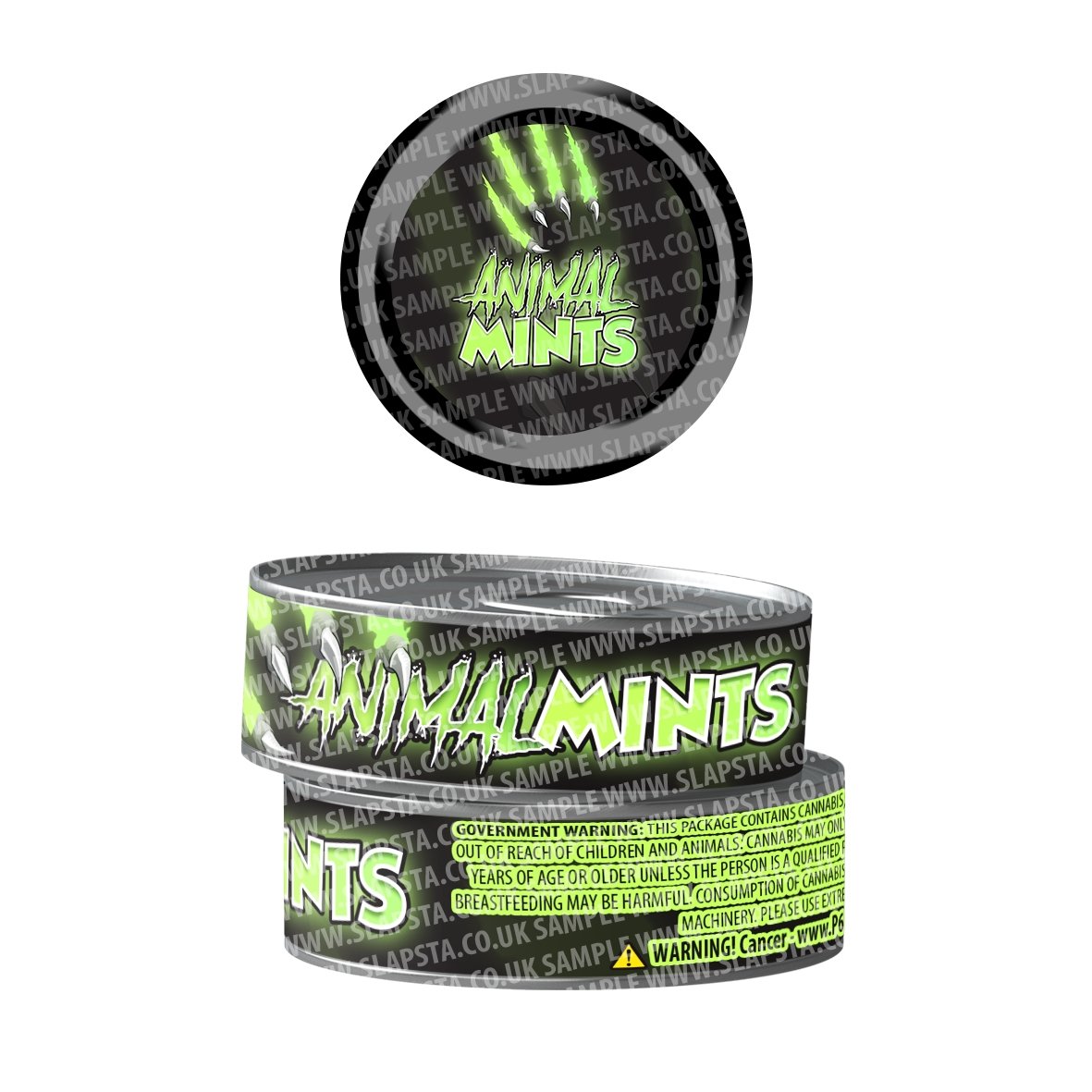 SLAPSTA - Animal Mints Pre-Labeled 3.5g Self-Seal Tins