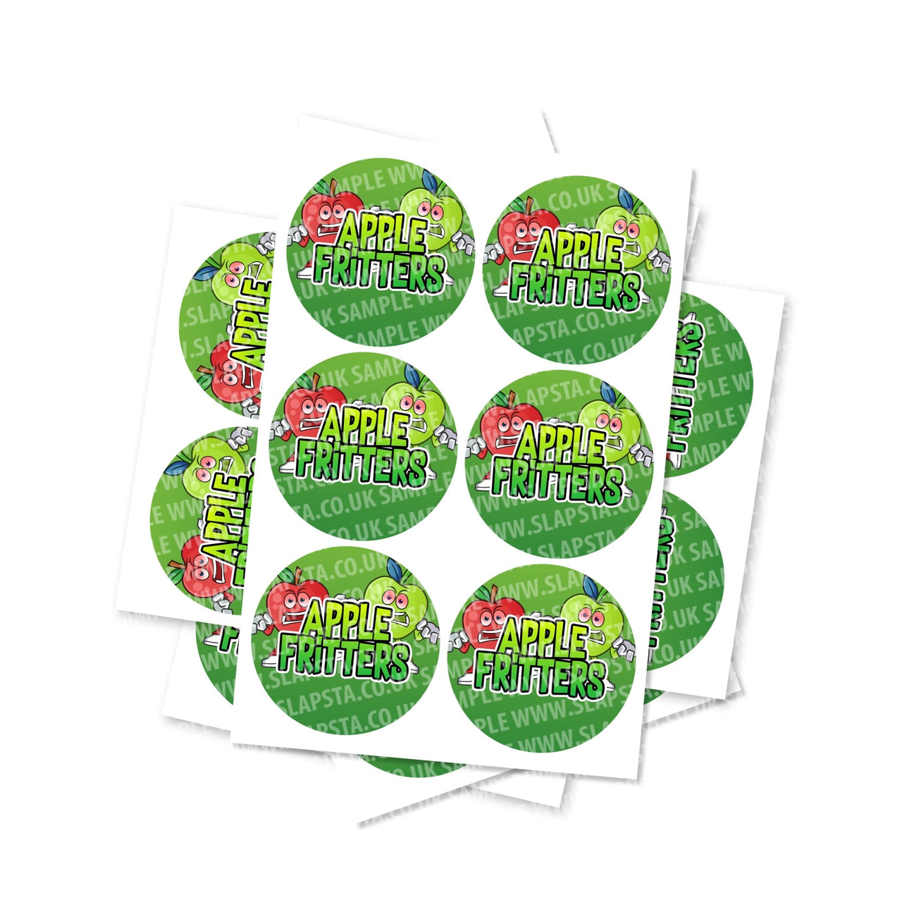 SLAPSTA - Apple Fritters Circular Stickers