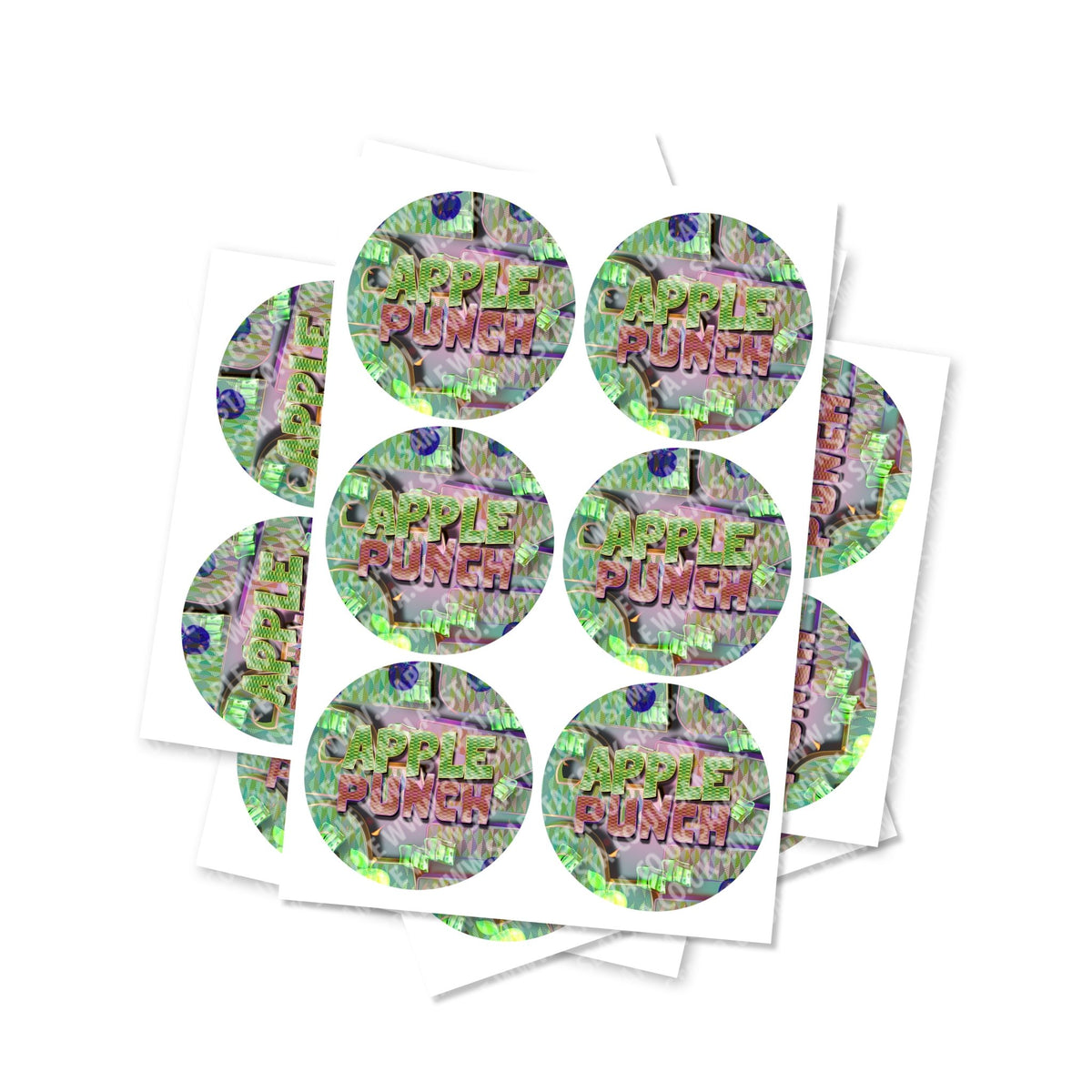 SLAPSTA - Apple Punch Circular Stickers
