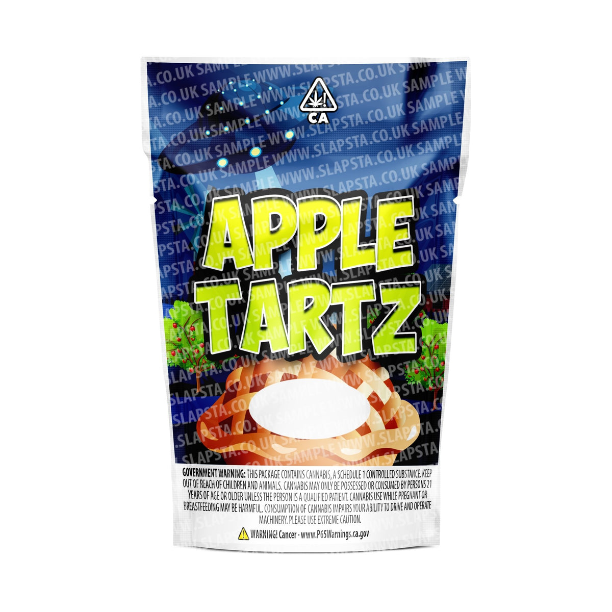 SLAPSTA - Apple Tartz Mylar Pouches Pre-Labeled