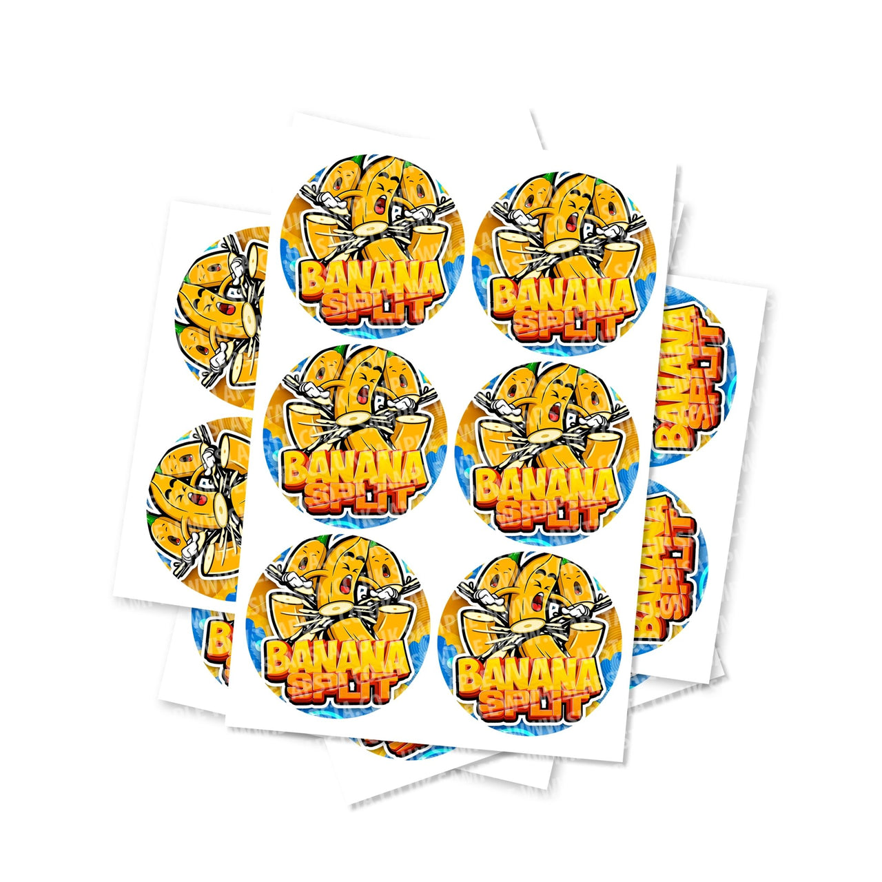 SLAPSTA - Banana Split Circular Stickers
