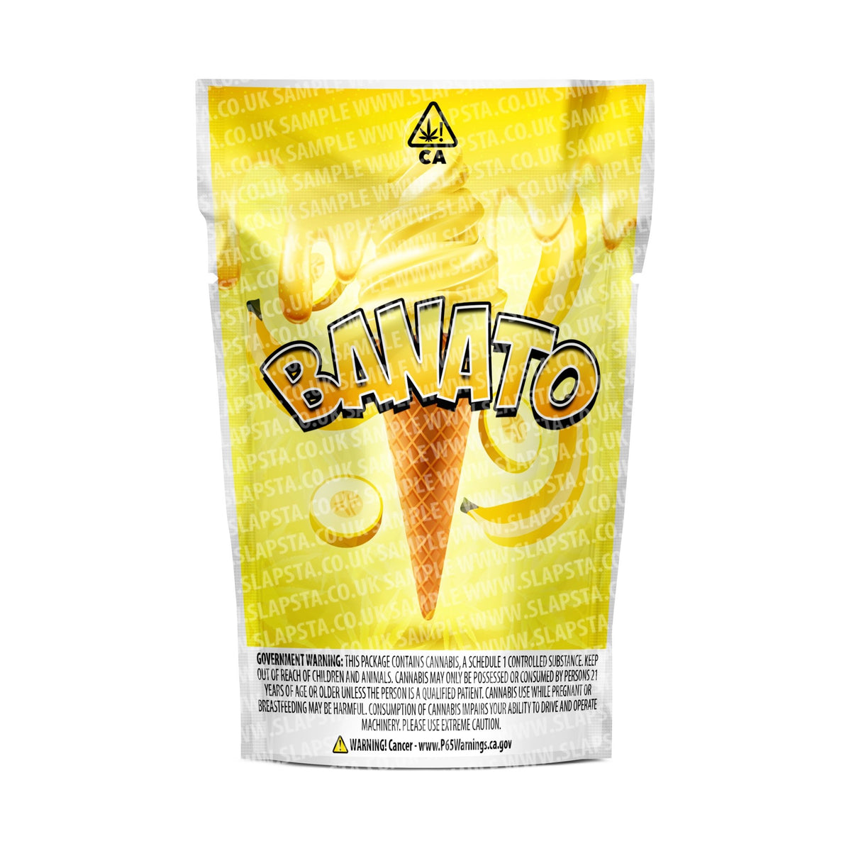 SLAPSTA - Banato Mylar Pouches Pre-Labeled