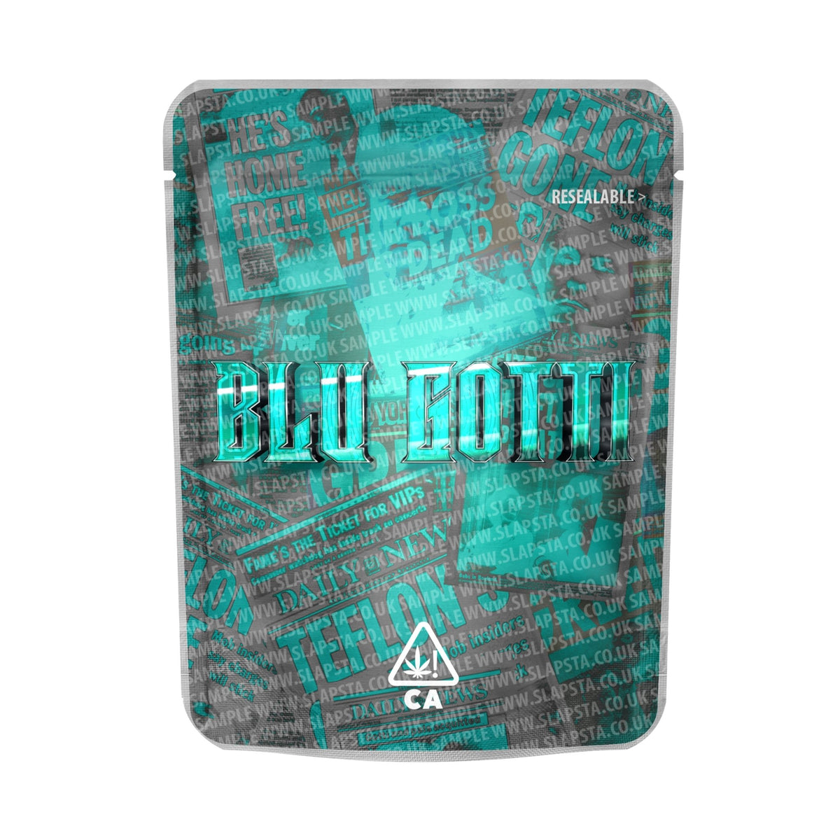 SLAPSTA - Blue Gotti Mylar Pouches Pre-Labeled