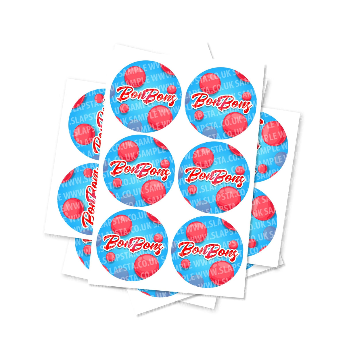 SLAPSTA - Bon Bons Circular Stickers