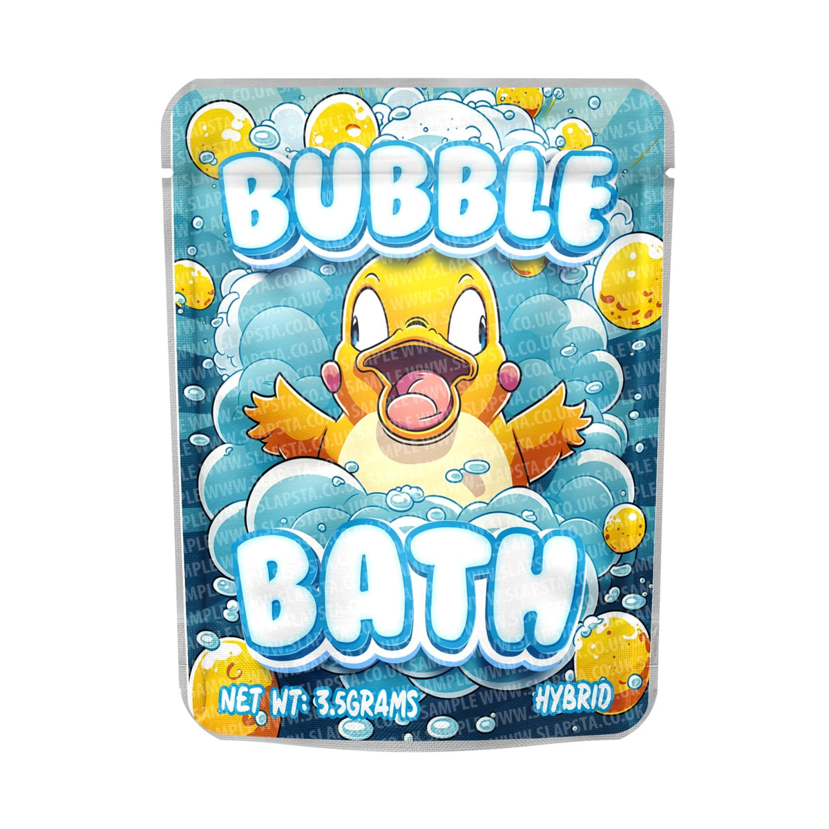 SLAPSTA - Bubble Bath Mylar Pouches Pre-Labeled