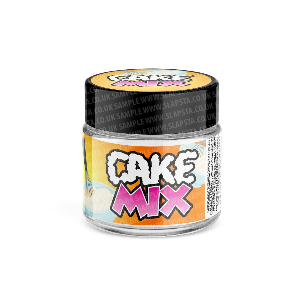 SLAPSTA - Cake Mix Glass Jars Pre-Labeled