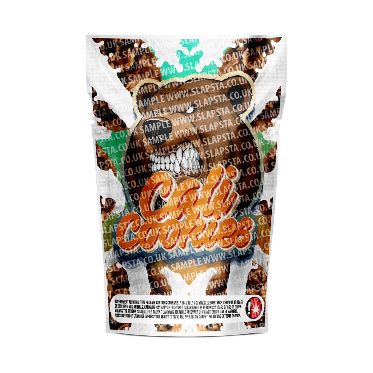 SLAPSTA - Cali Cookies Mylar Pouches Pre-Labeled