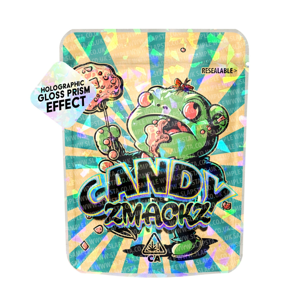 Candy Smackz Holographic Prism Mylar Bags | SLAPSTA