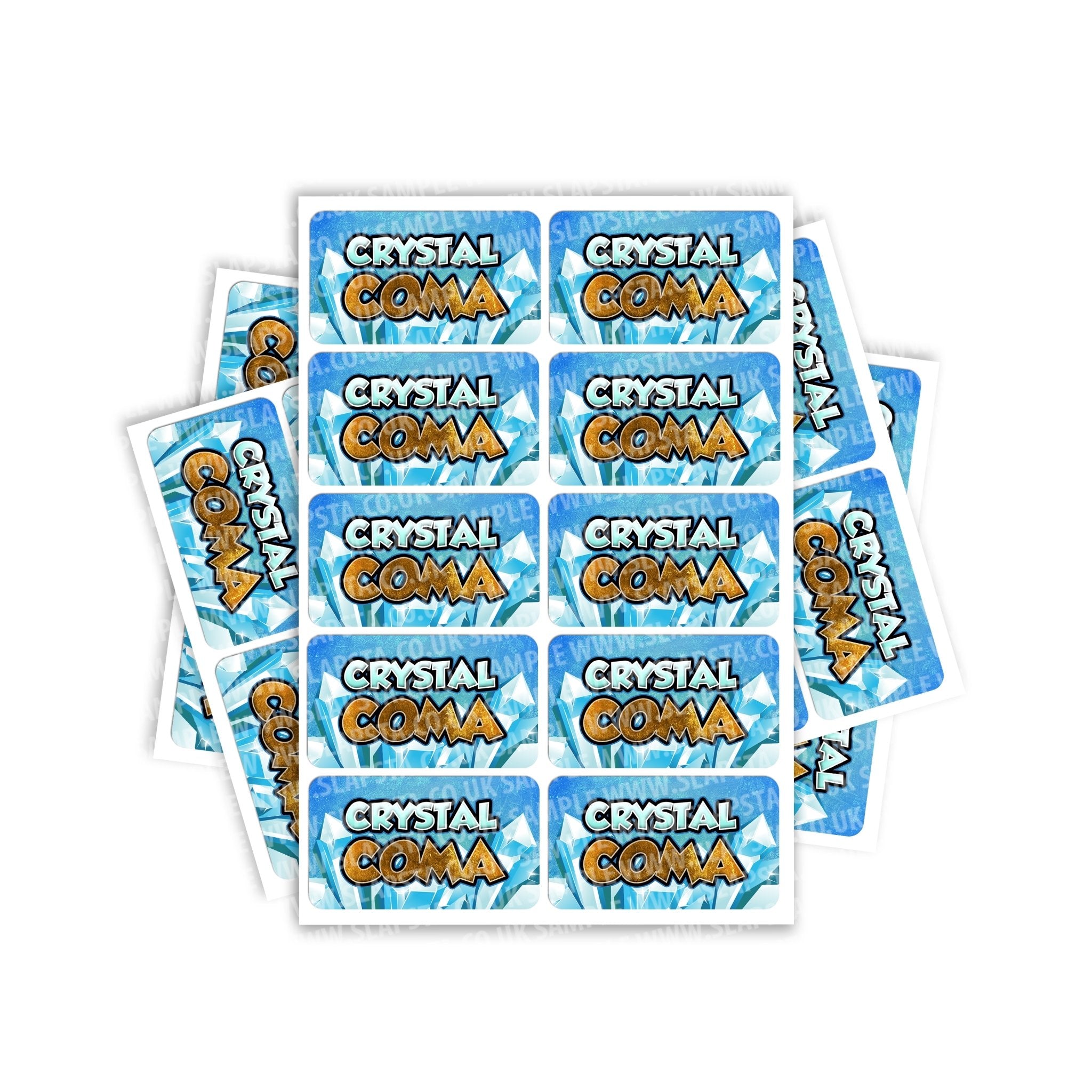 SLAPSTA -Crystal Coma Rectangle / Pre-Roll Labels