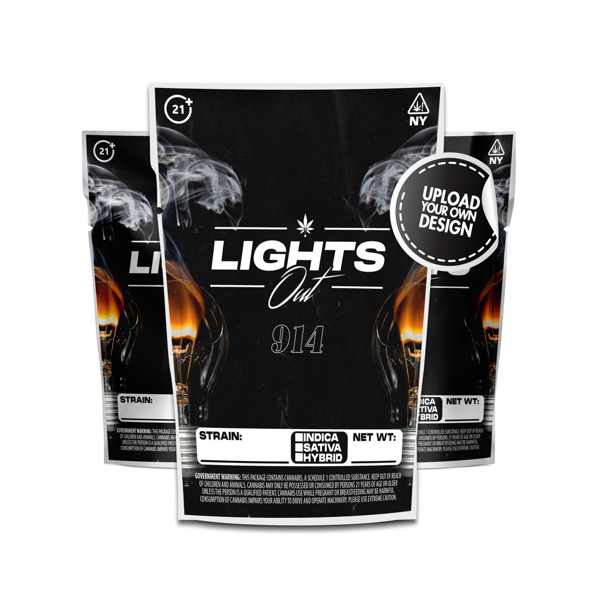 SLAPSTA - Custom 7g (1/4 Ounce) Mylar Sticker Bags