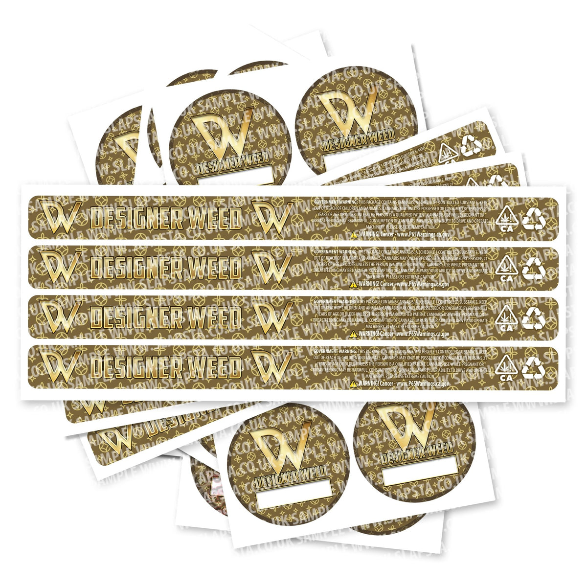 SLAPSTA - Designer Weed Pressitin Strain Labels