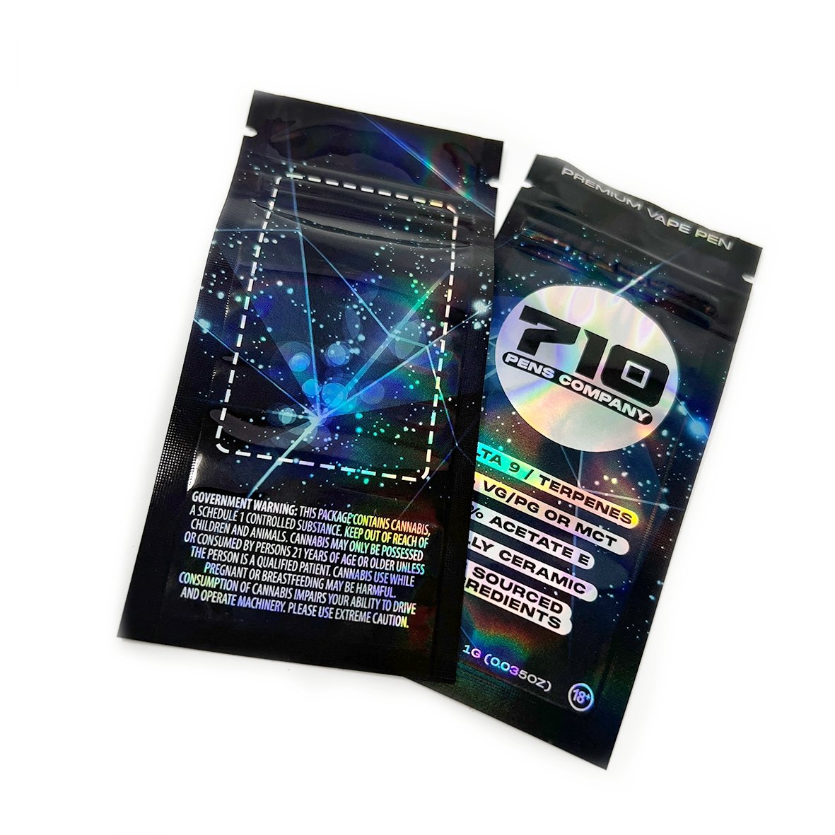 SLAPSTA - Direct Print Mylar Pouches