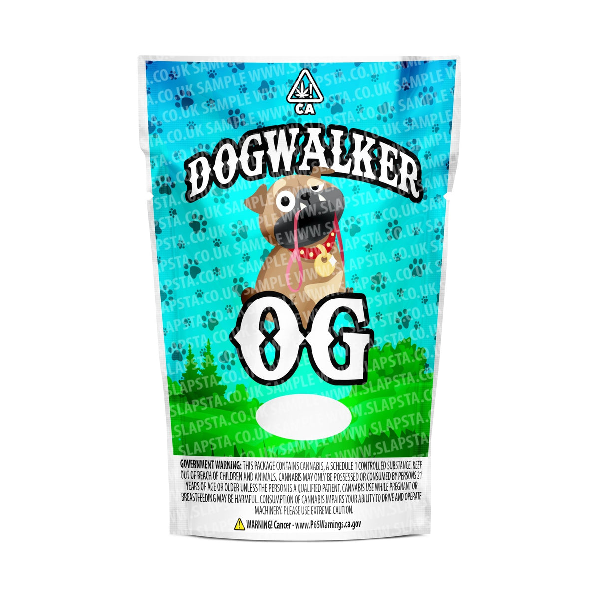 SLAPSTA - Dogwalker OG Mylar Pouches Pre-Labeled