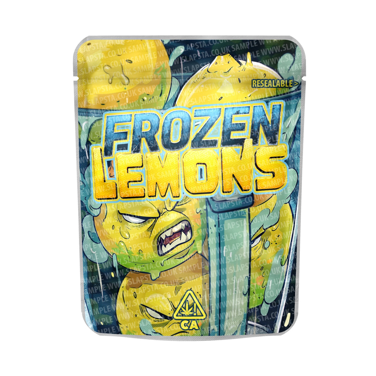 SLAPSTA -Frozen Lemons Mylar Pouches Pre-Labeled