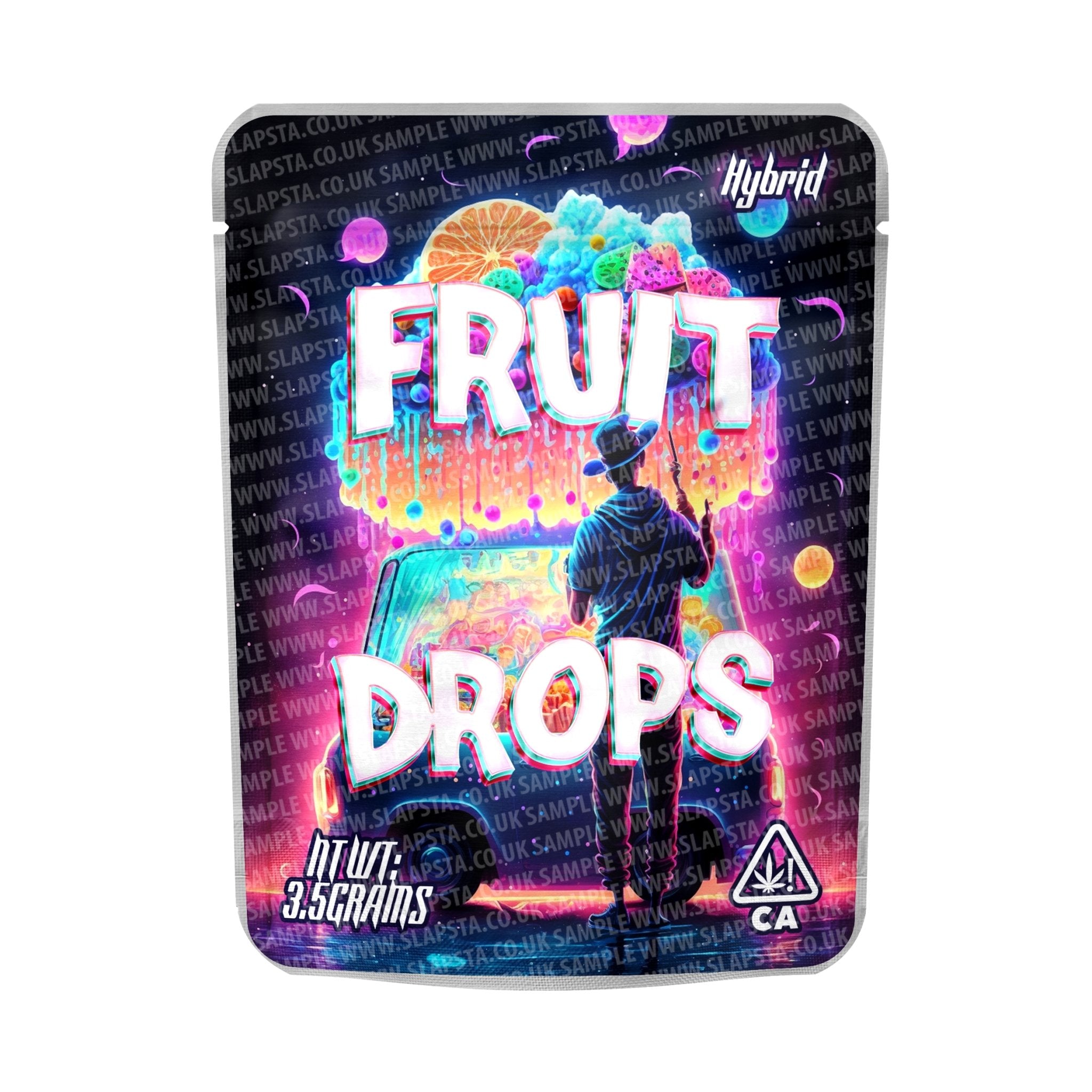 SLAPSTA - Fruit Drops Mylar Pouches Pre-Labeled