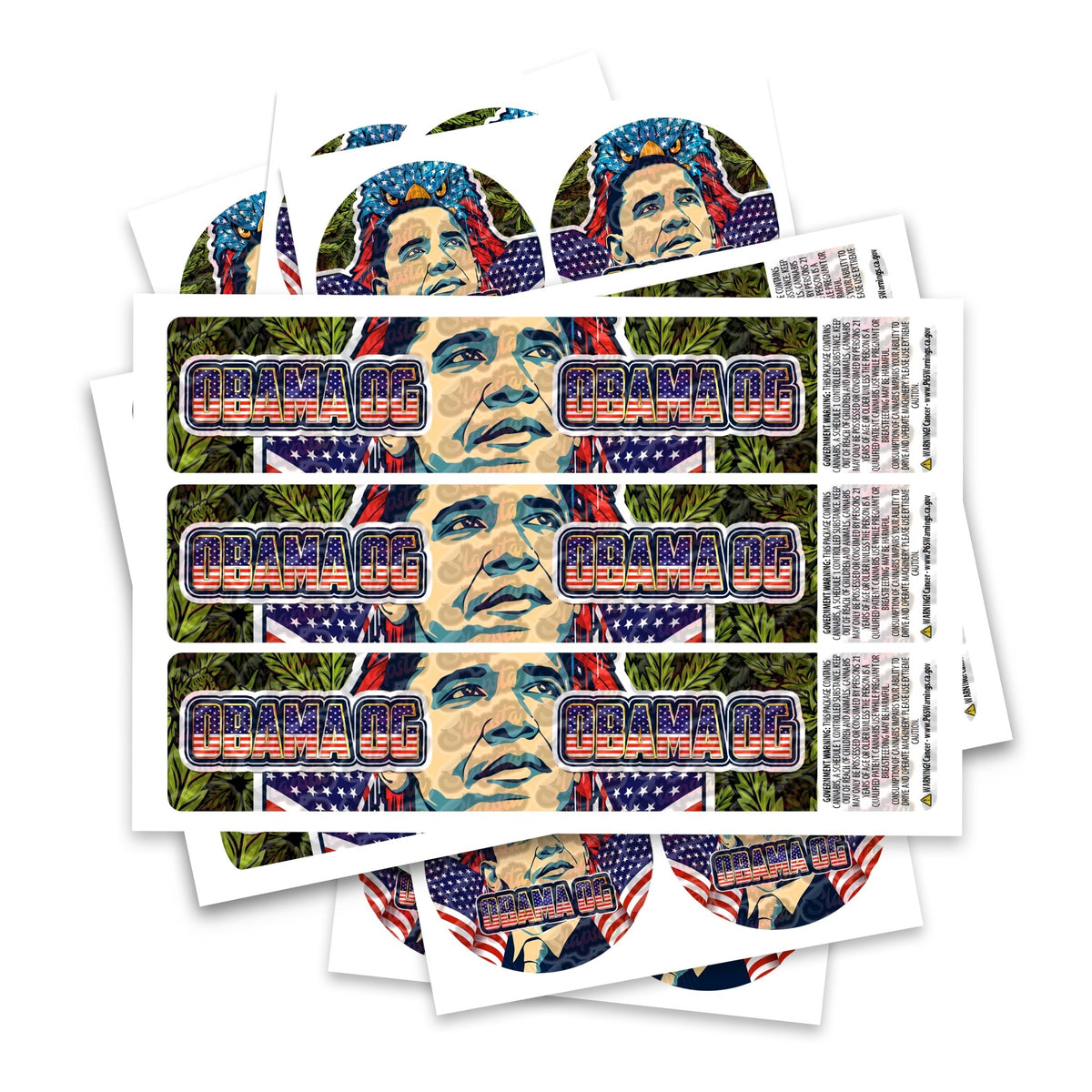 SLAPSTA - Gas Cake Glass Jar / Tamper Pot Label