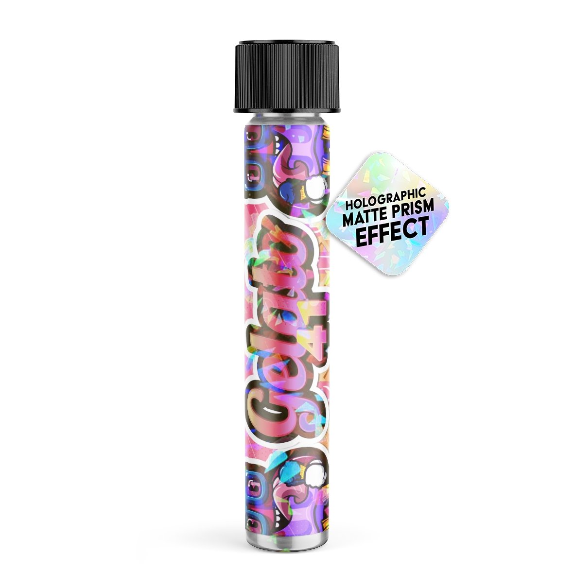 ZkittleZ Holographic Glass Pre-Roll Doob Tubes | SLAPSTA