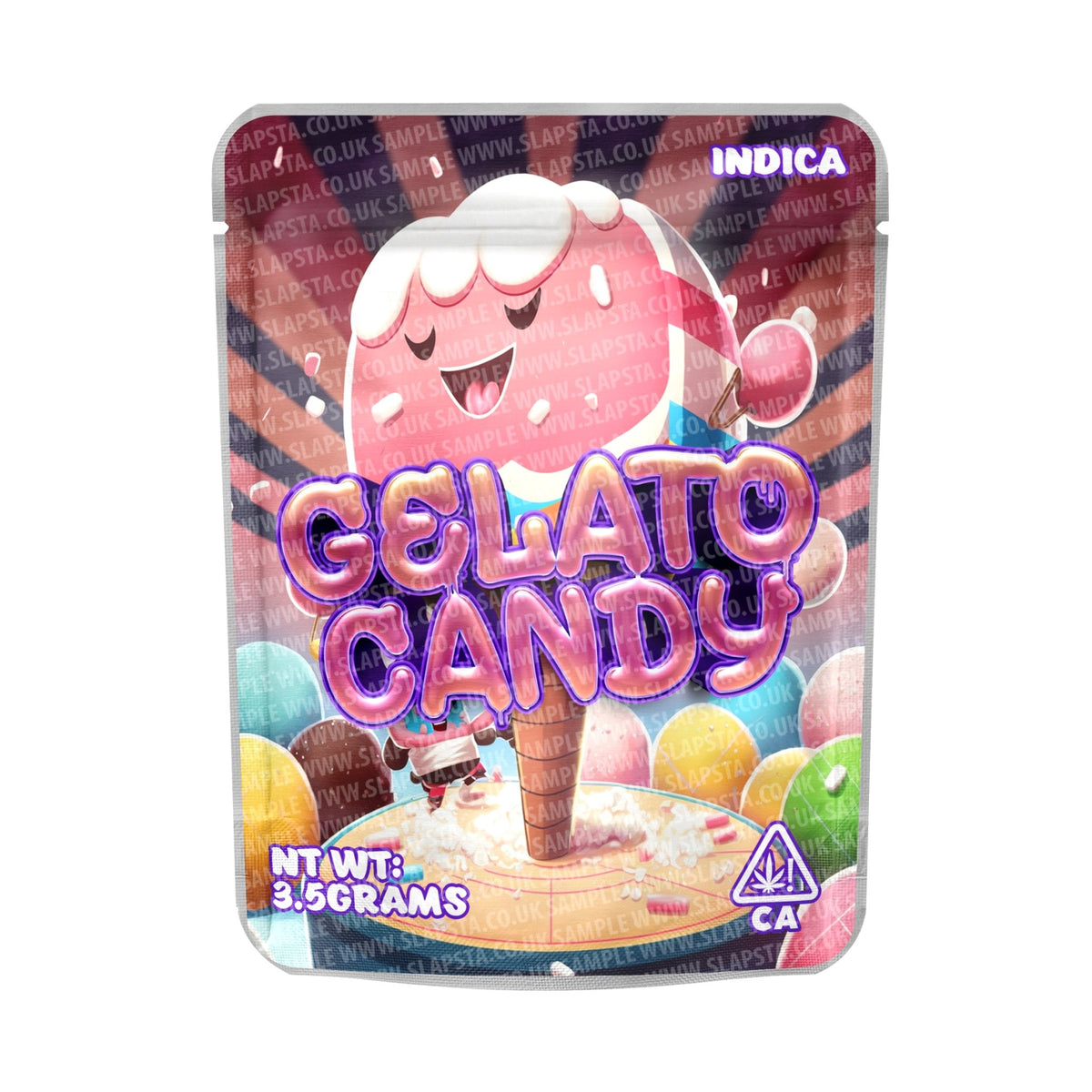 SLAPSTA - Gelato Candy Mylar Pouches Pre-Labeled